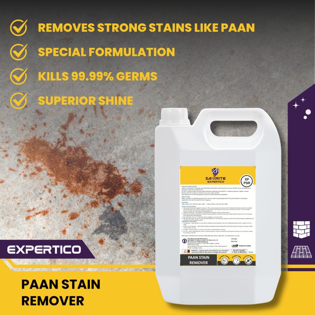 Powerful Paan Stain Remover XP PSR | Sanirite Tough Stain Cleaning Solution